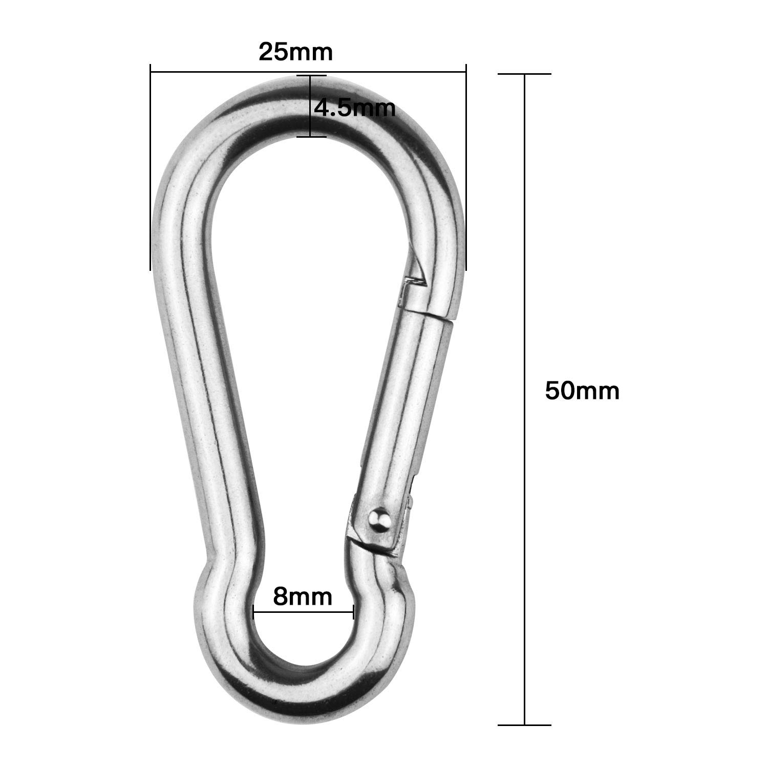 Snapklik.com : EXCELFU 6 Pieces Stainless Steel 1.8 Inch Pad Eye Plate ...