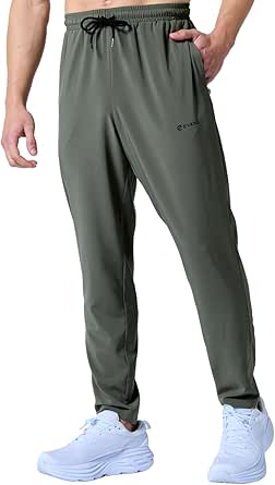 Amazon | [EVANE] 4WAYストレッチ ドライ トレーニングパンツ (JP, アルファベット, S, カーキ) | ジャージボトム 通販