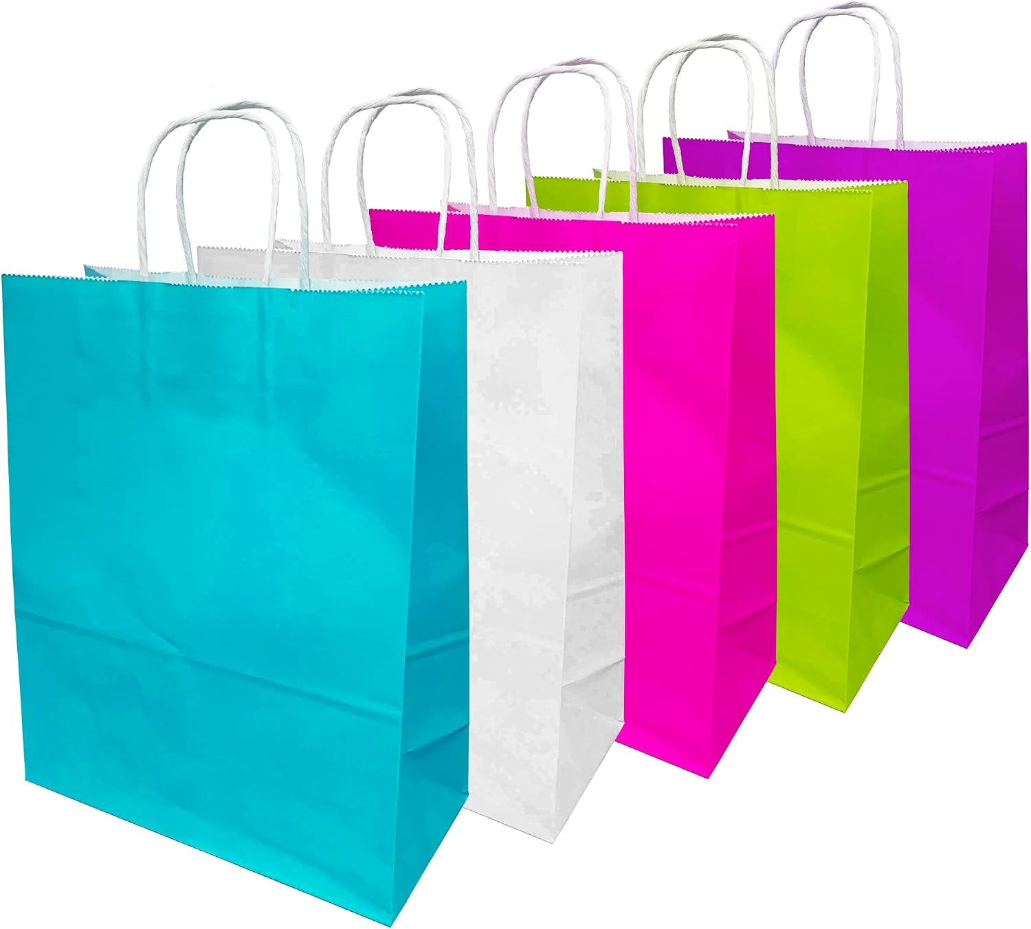 Amazon.com: TownStix 15 Pack, Colorful Large Paper Gift Bags, with ...