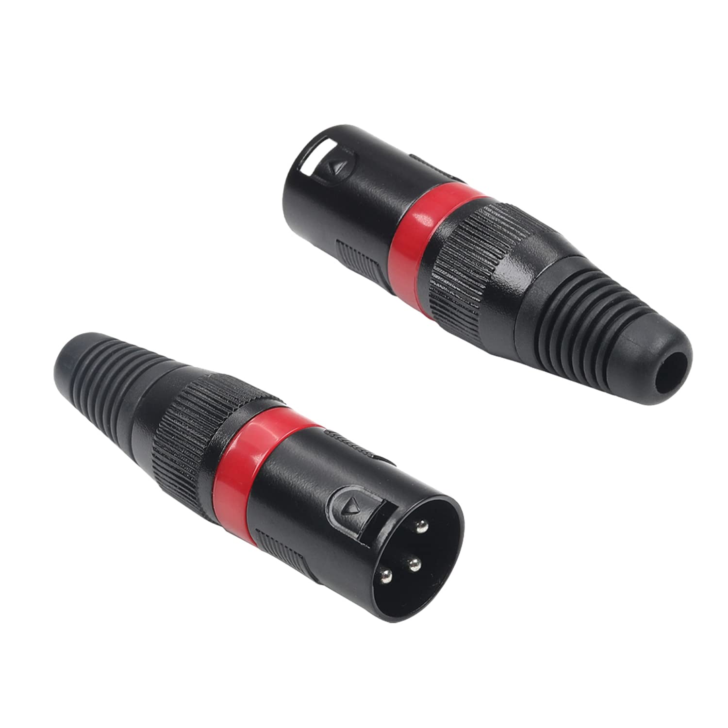 Snapklik.com : 2Pcs XLR Male Adapter Connector - 3 Pin Male Adapters ...