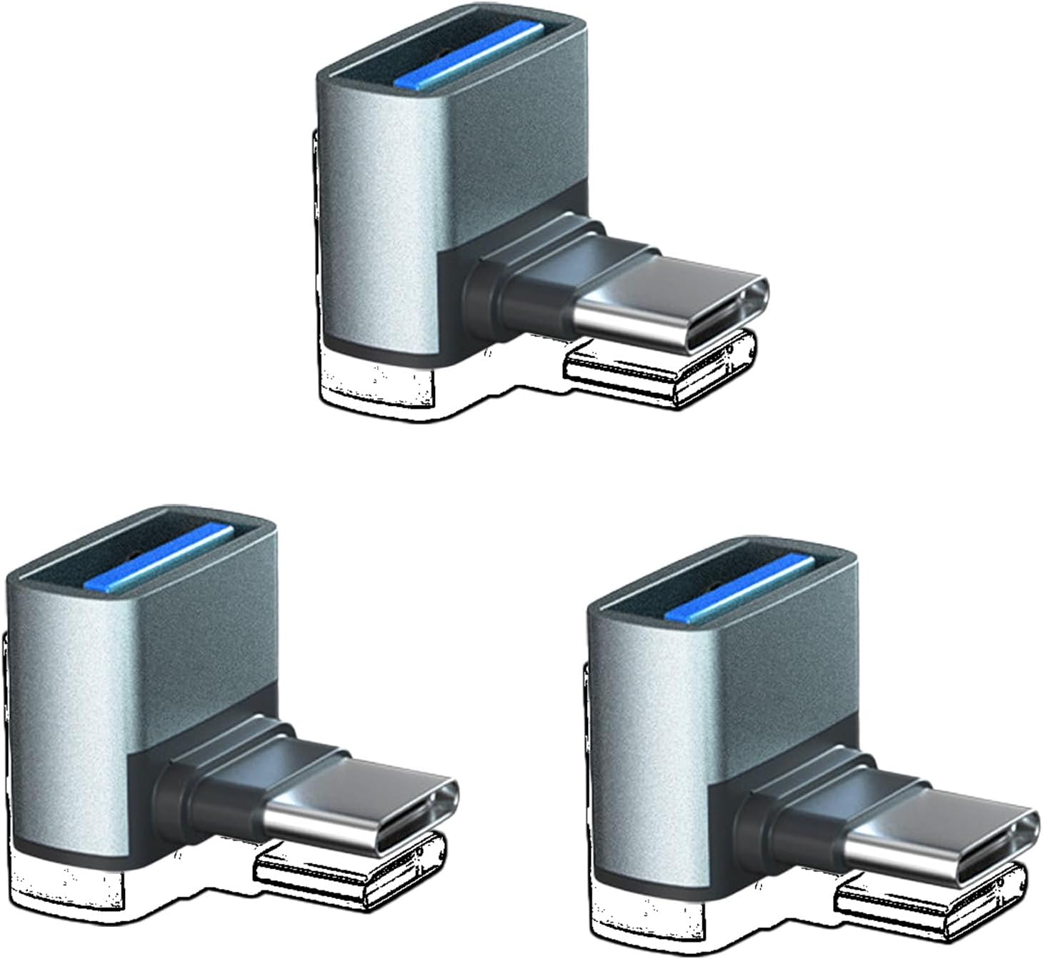 Amazon.co.jp: USB-C & USB 3.1 変換アダプタ L字型 Suptopwxm 5個セット (Type C - USB ...