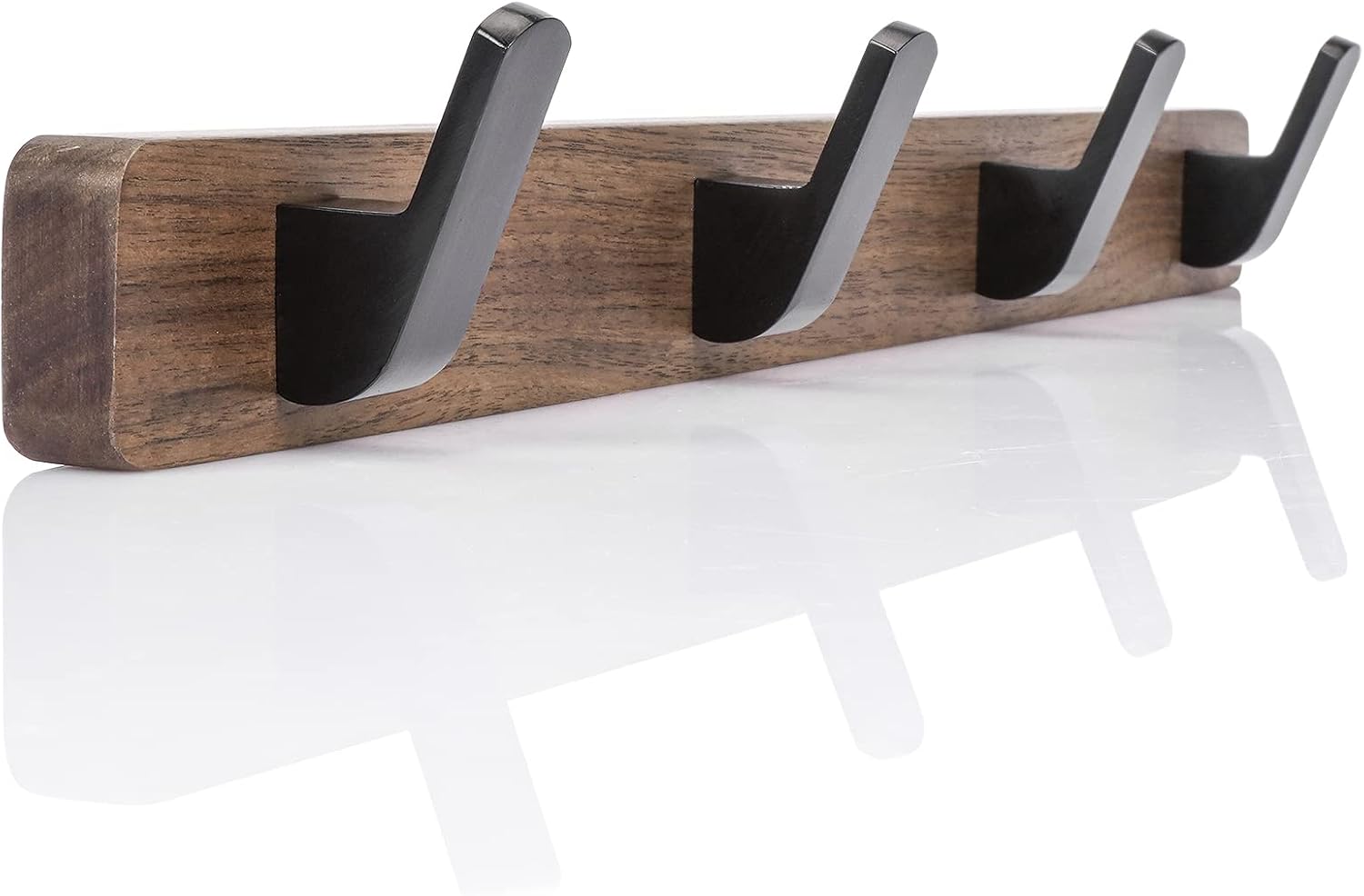 Amazon.com: FATASTY Coat Hooks Wall Mount, Walnut Heavy Duty Wall Hooks ...