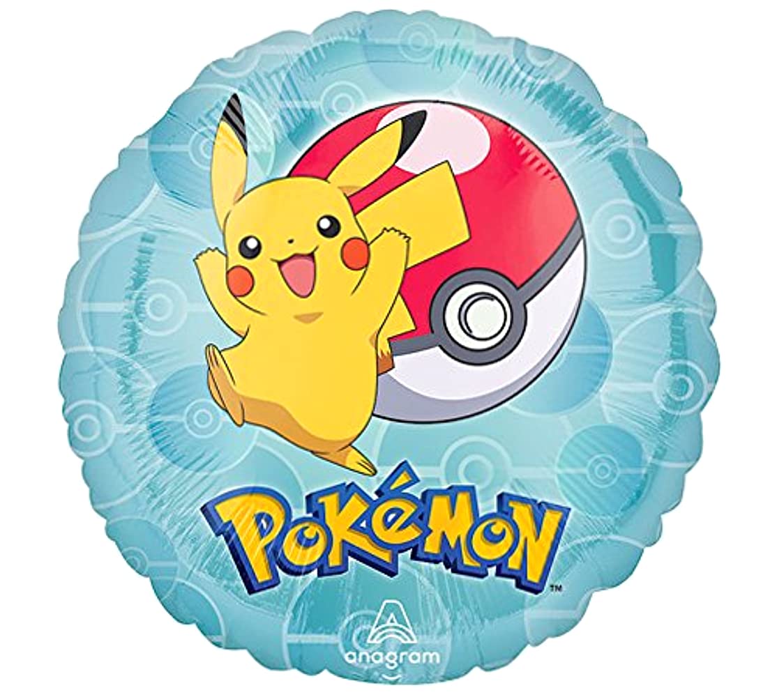 Amazon.com: amscan 17inch Pokemon Pikachu Pokeball Foil Balloon : Toys ...