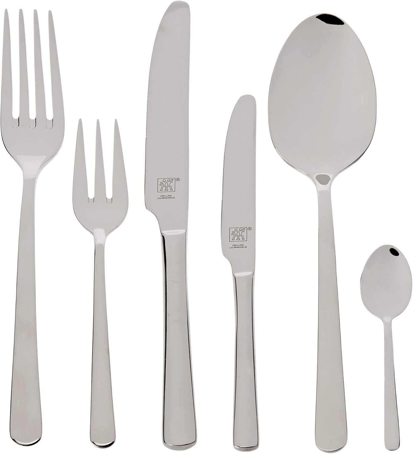 Amazon.com: Zwilling Nova Cutlery Set of Table 42 Pieces, Silver, 35 x ...