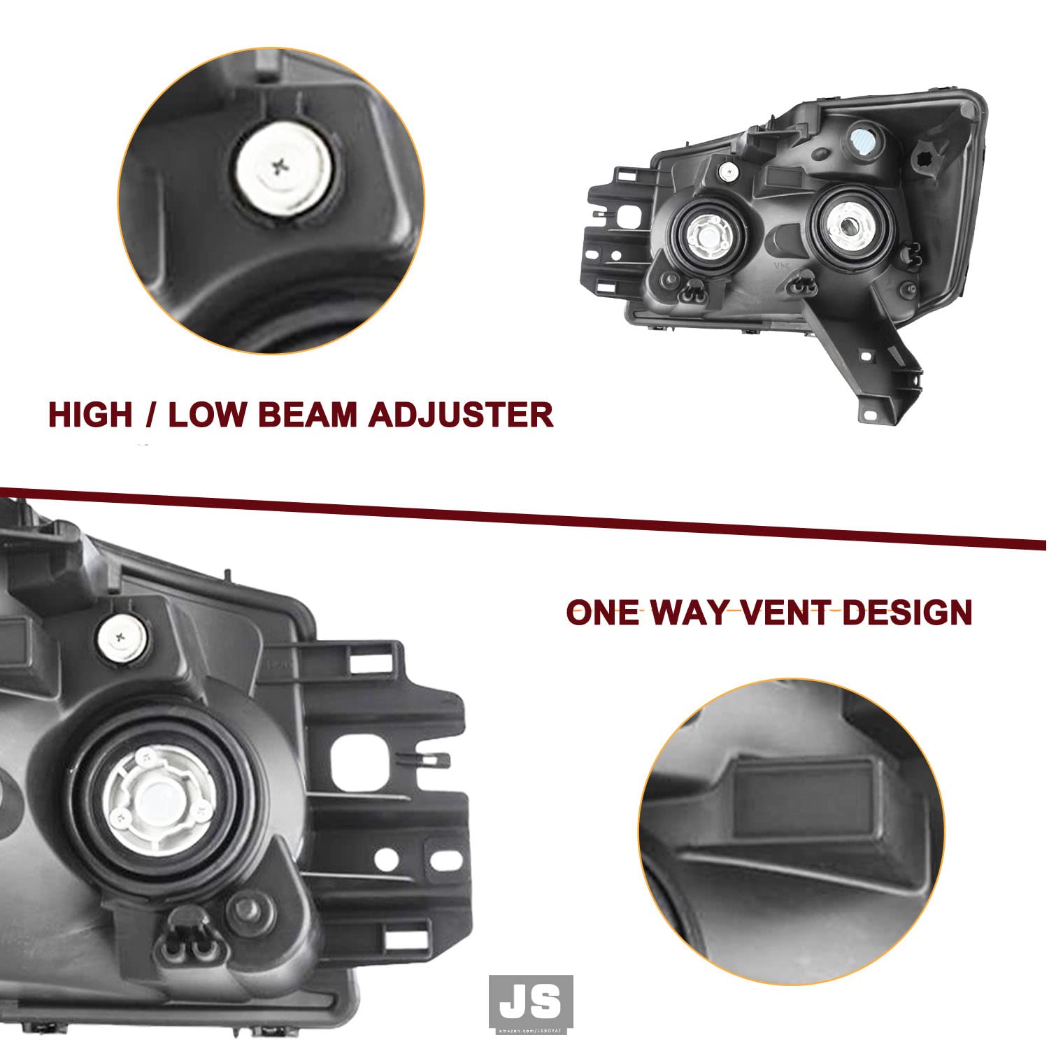 Snapklik Jsboyat Headlight Assembly Compatible