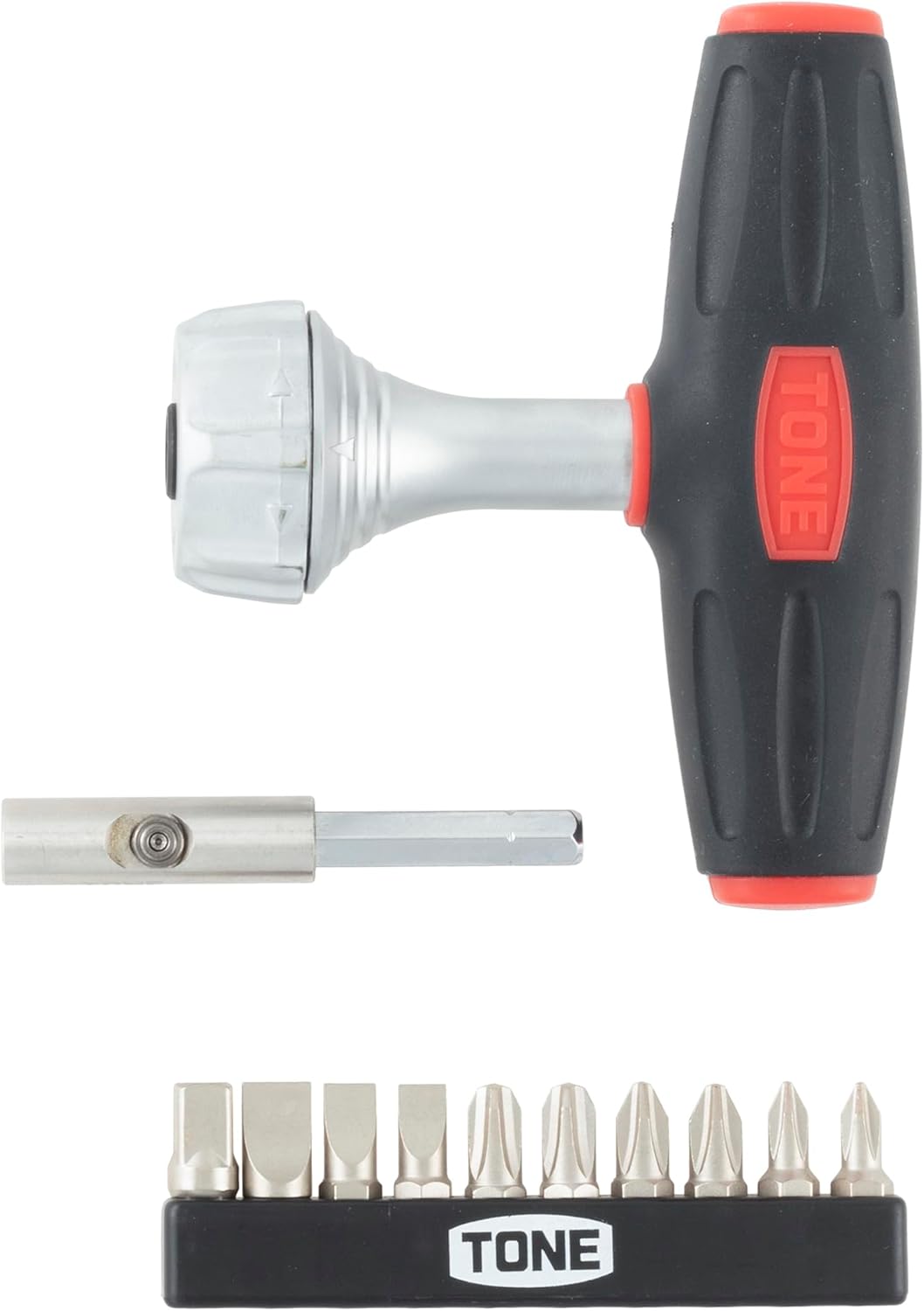 Amazon.com: TONE T-type Ratchet Screwdriver Set RDT10S 1/4" Hex Shank ...