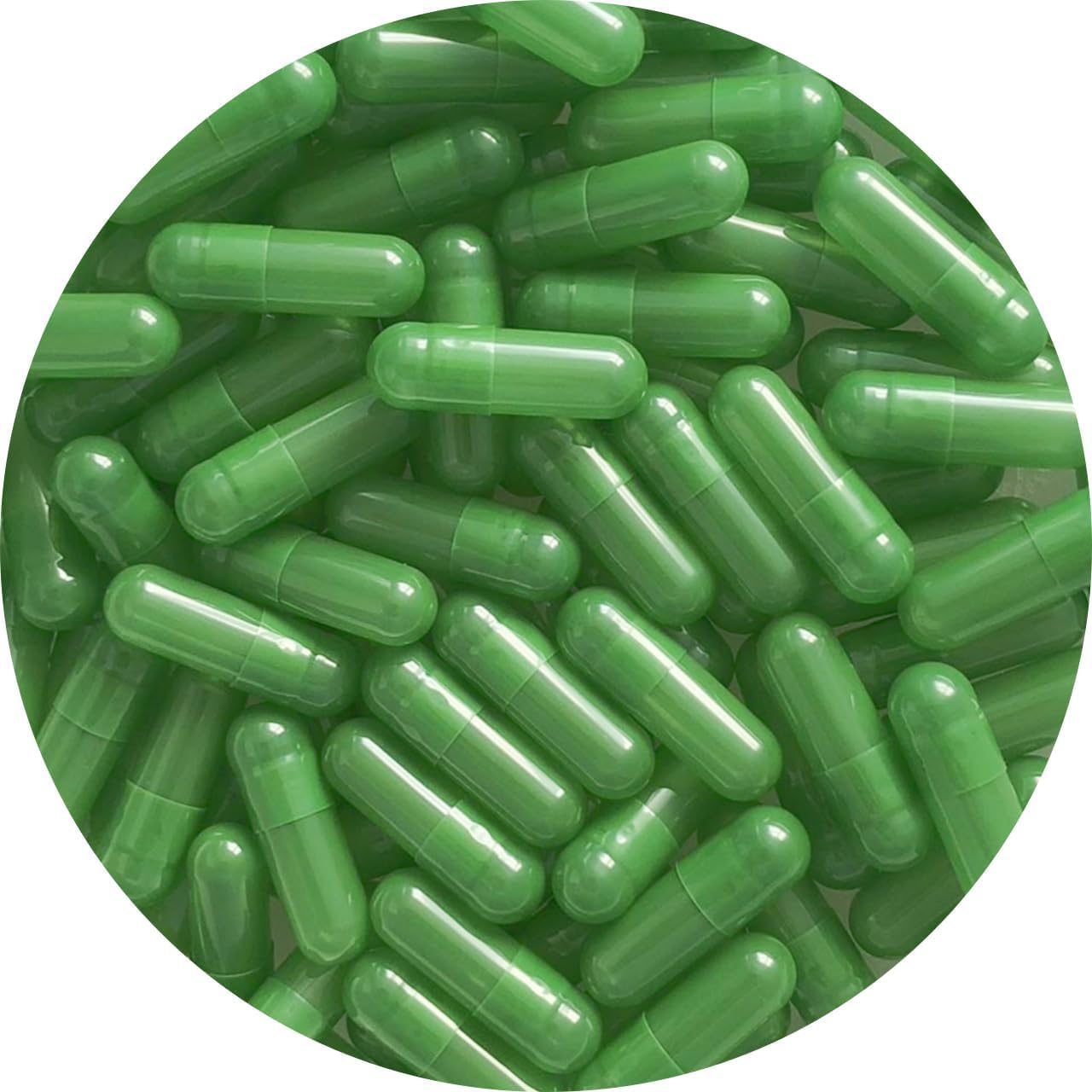 Pure Capsules Size 0 Green Empty Gelatin Capsules for Self Fill, DIY ...