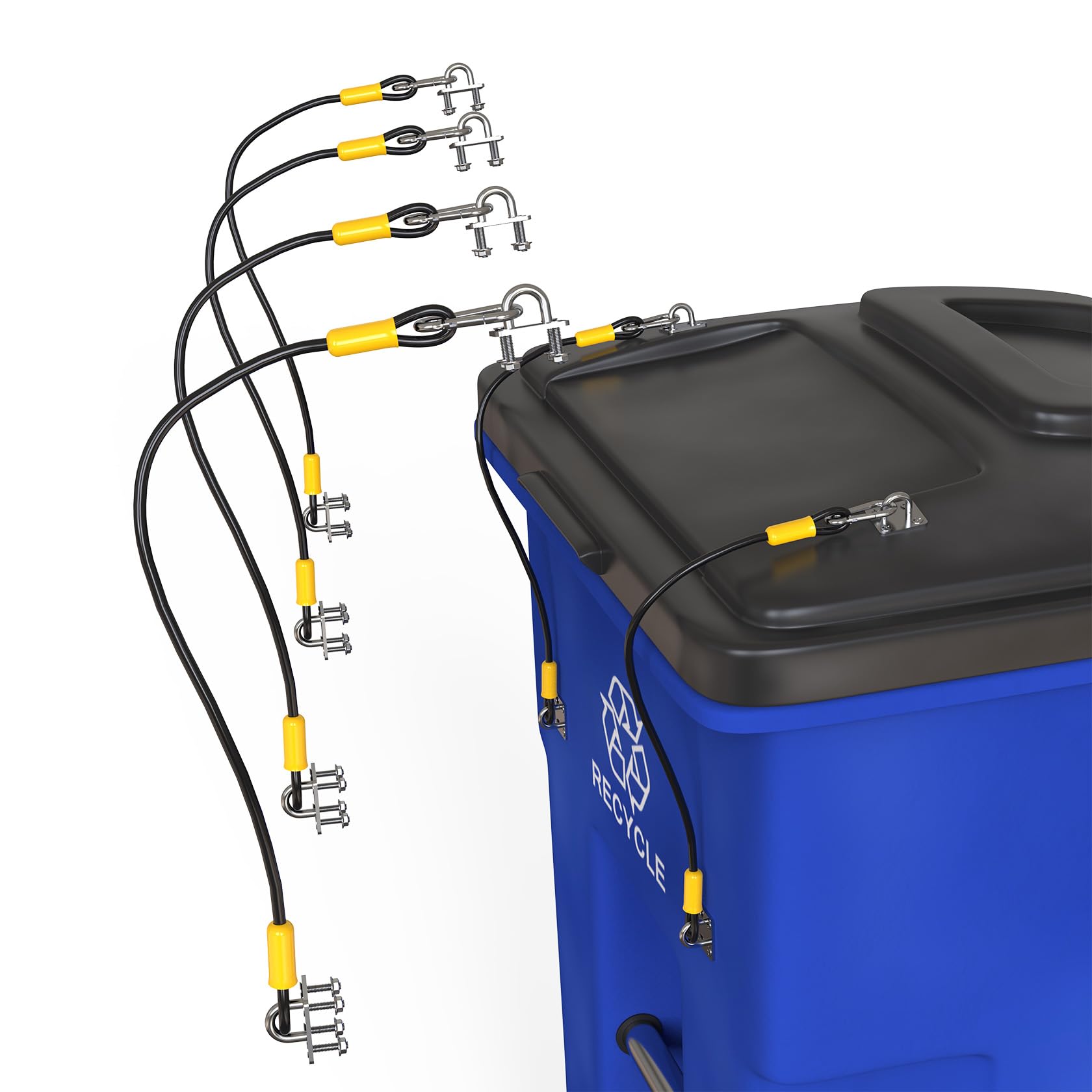 Amazon.com: Trash Can Lock for Animals,Garbage Can Straps Locks for ...