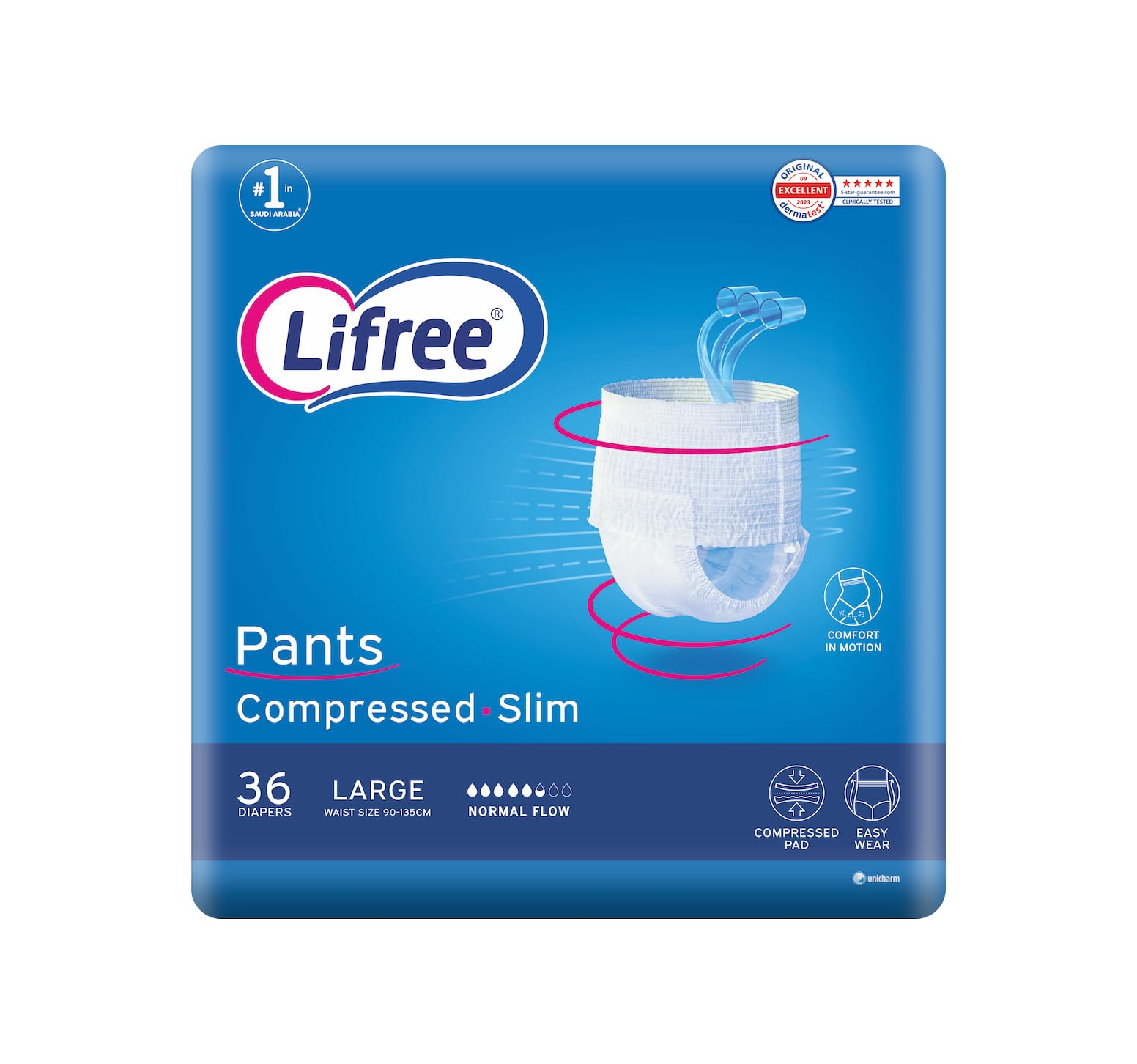 Lifree Slim Culotte, Adult Diapers, Large, Mega Pack, 36 Pcs : Buy ...