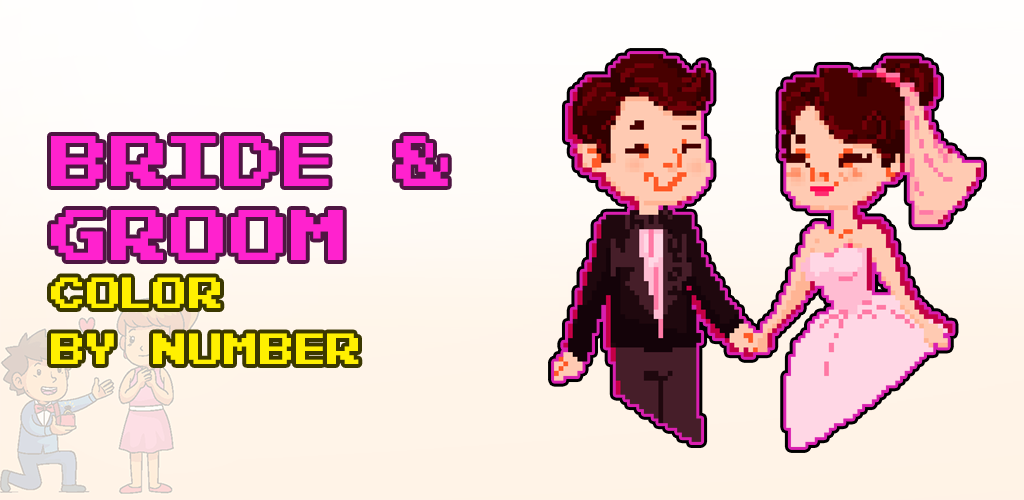 Pixel Art Wedding Pixel Art Wedding Couple Characters Royalty Free
