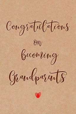 Congratulations on Becoming Grandparents: Gift for Grandparents ...