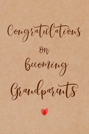 Congratulations on Becoming Grandparents: Gift for Grandparents ...