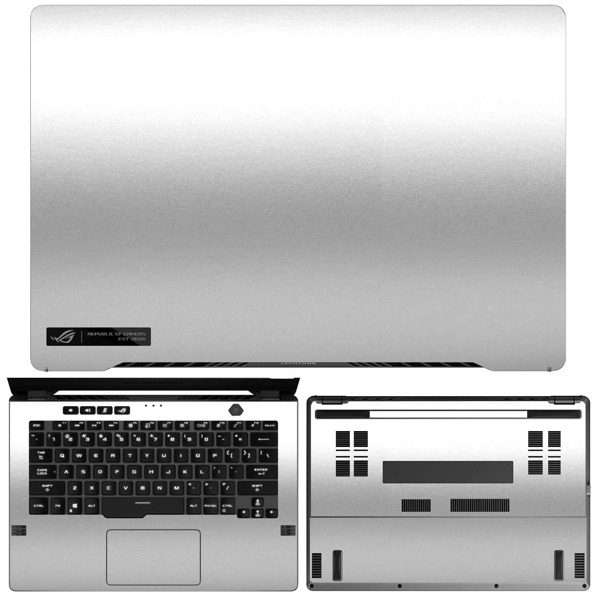 SopiGuard Sticker Skin for 2021 2020 ASUS ROG Zephyrus G14 Edge-to-Edge ...