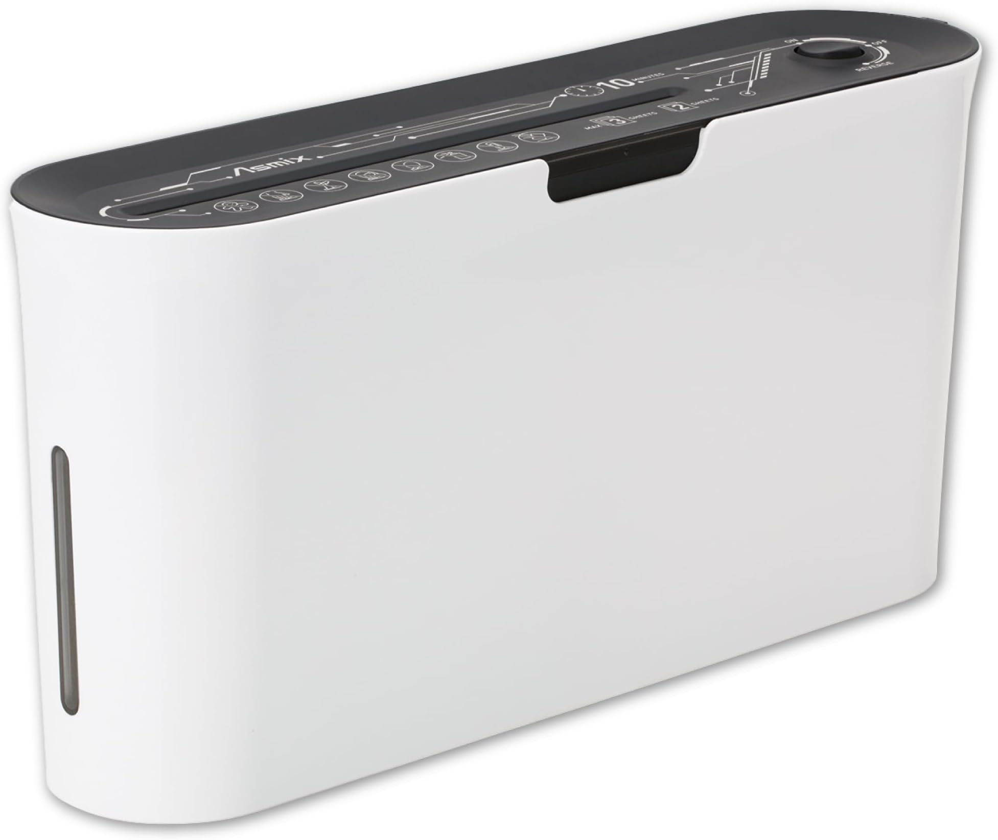 Amazon | アスカ Asmix A4卓上シュレッダー B05W 白 | 電動シュレッダー | 文房具・オフィス用品