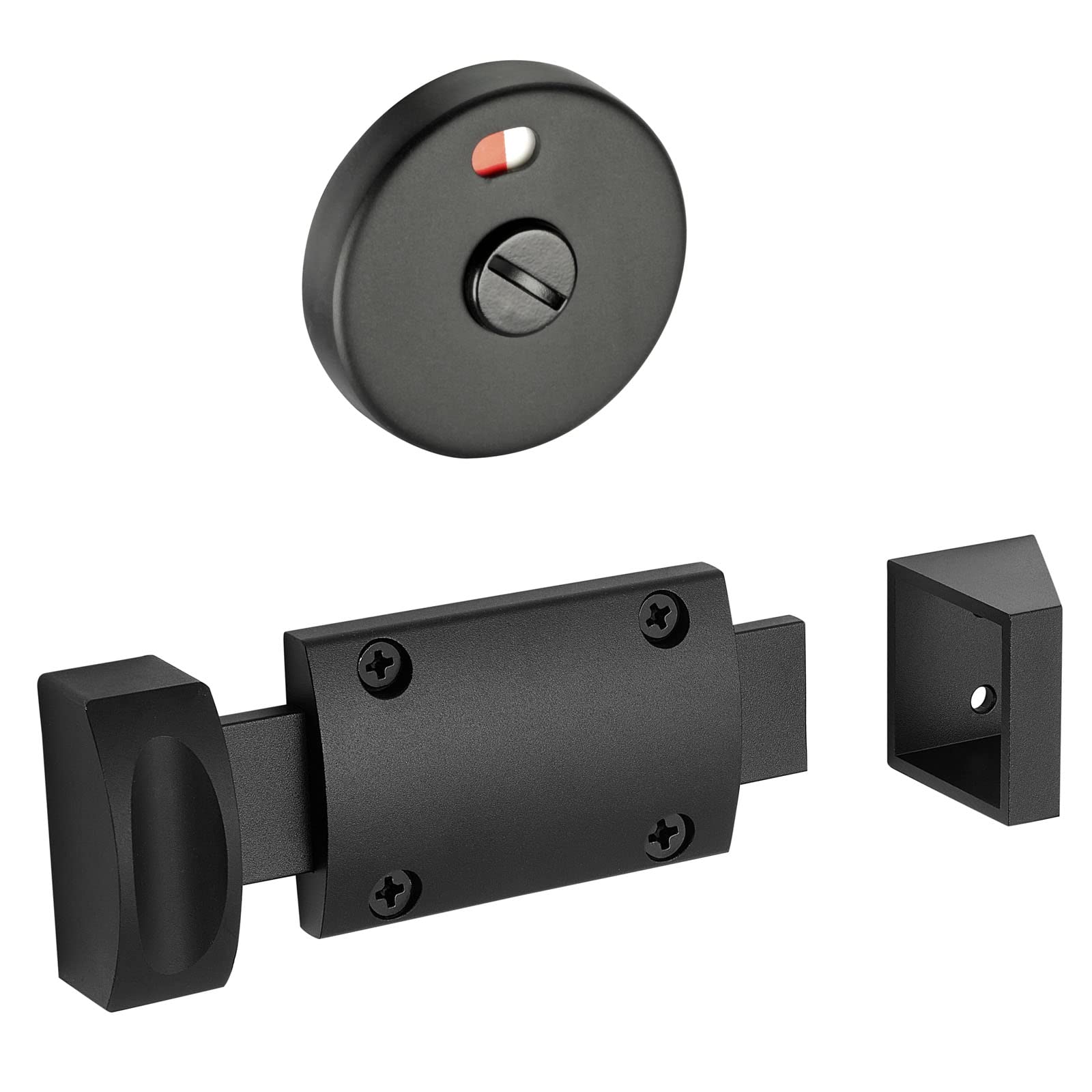 Matte Black Cubicle Door Lock with Indicator Release and Open in Keep ...