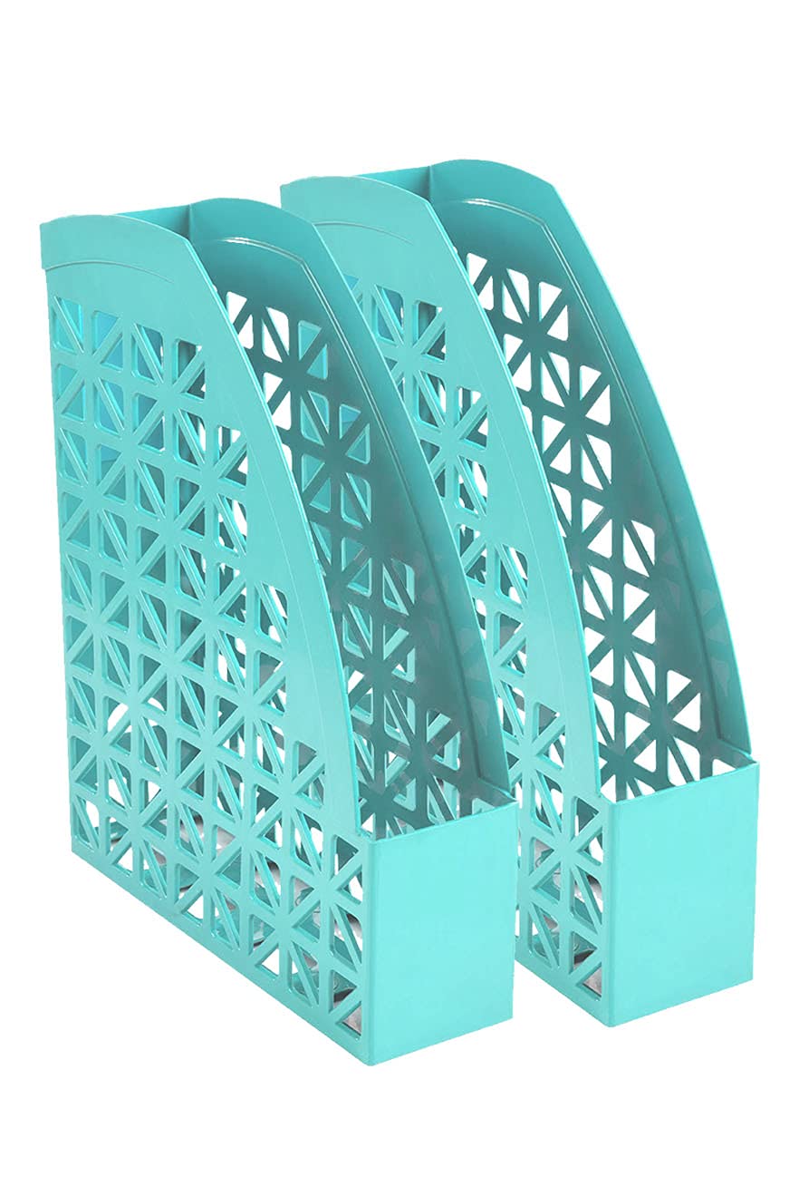 Amazon.com : Mintra Office Plastic Desk Organizer 2pk Magazine File ...