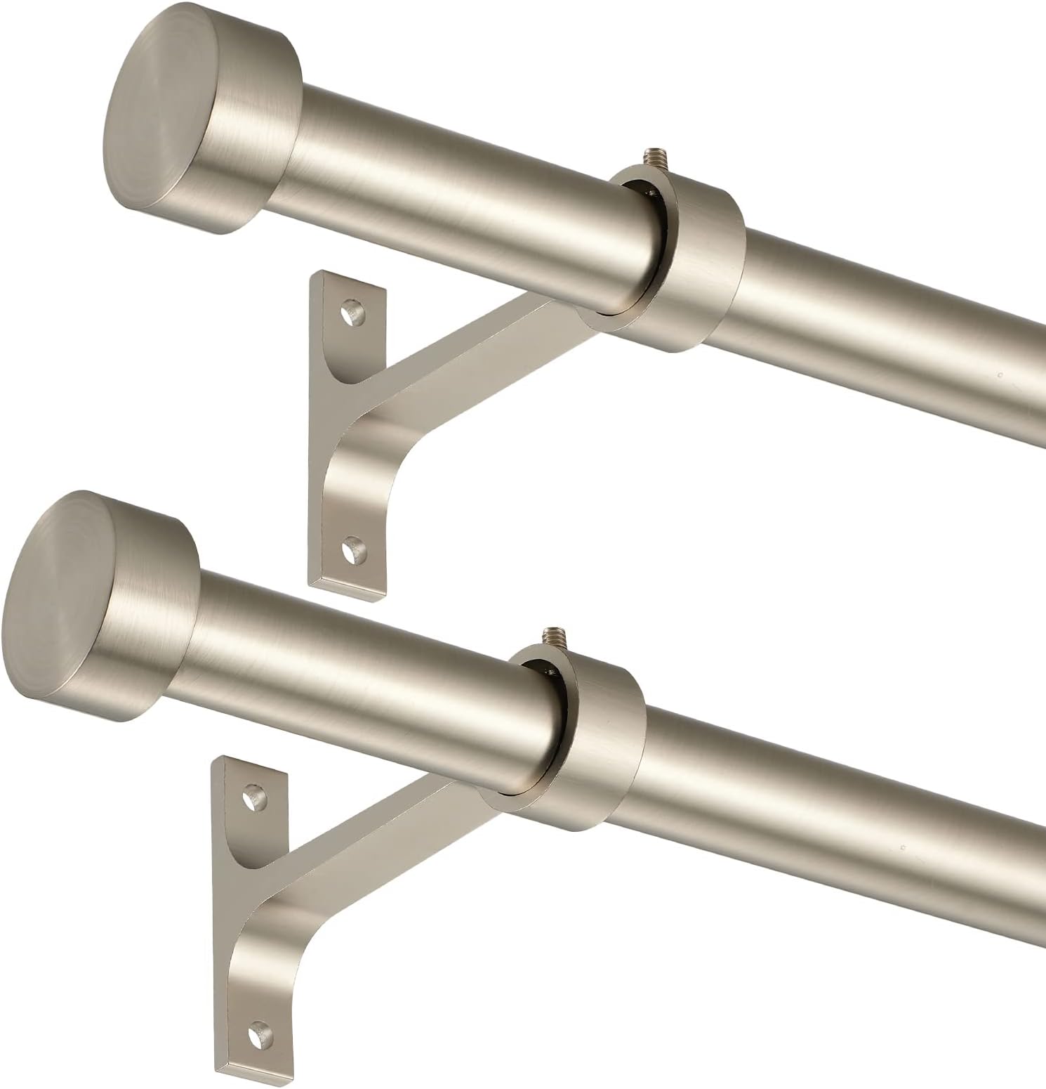 Amazon.com: 2-Pack Curtain Rod for Windows 16-28",Adjustable Window ...