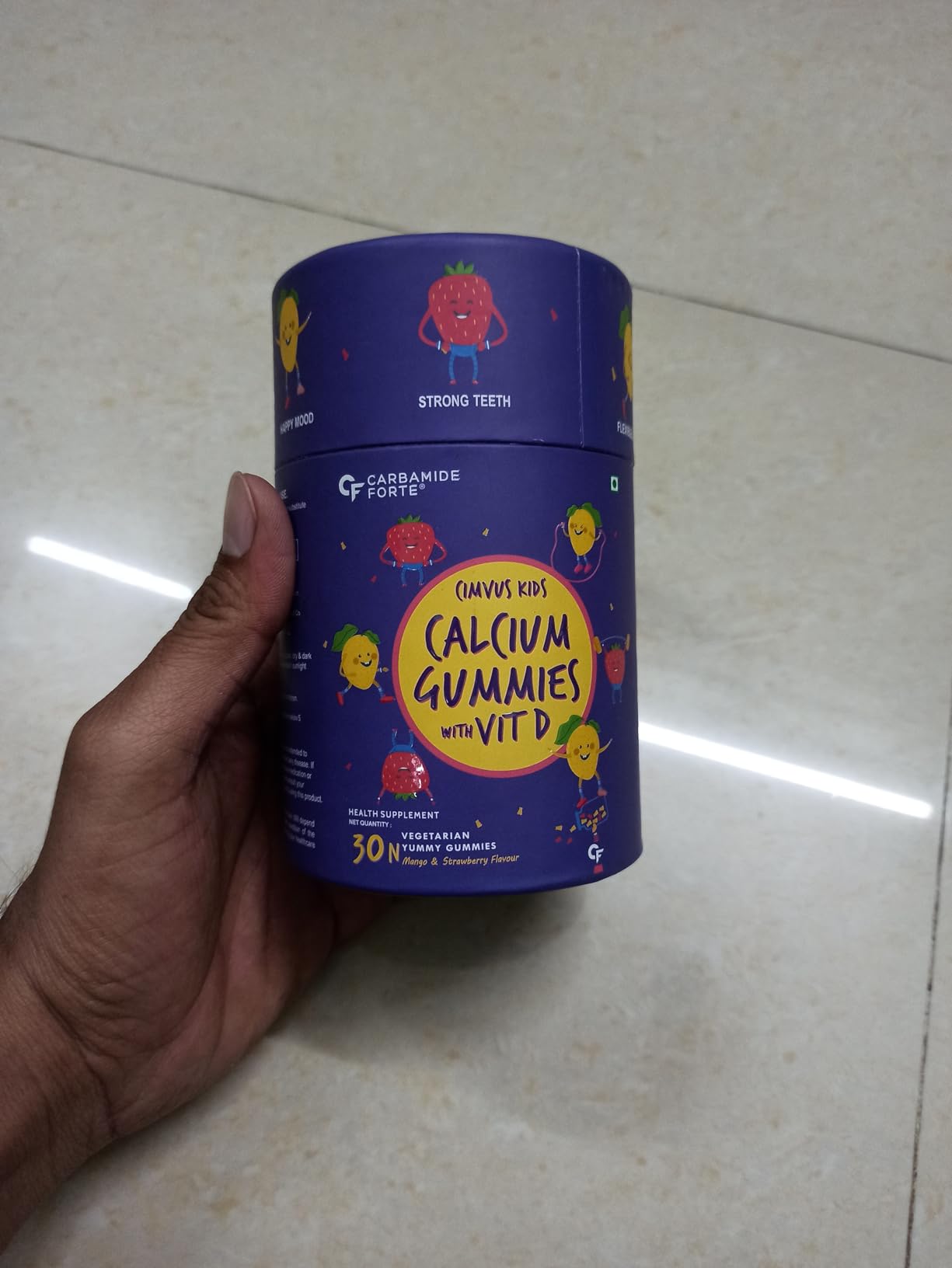 Carbamide Forte Calcium with Vitamin D Gummies for Kids | Calcium Gumm