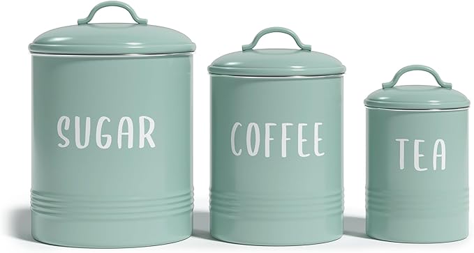 Amazon.com: Barnyard Designs Canister Sets for Kitchen Counter, Vintage ...