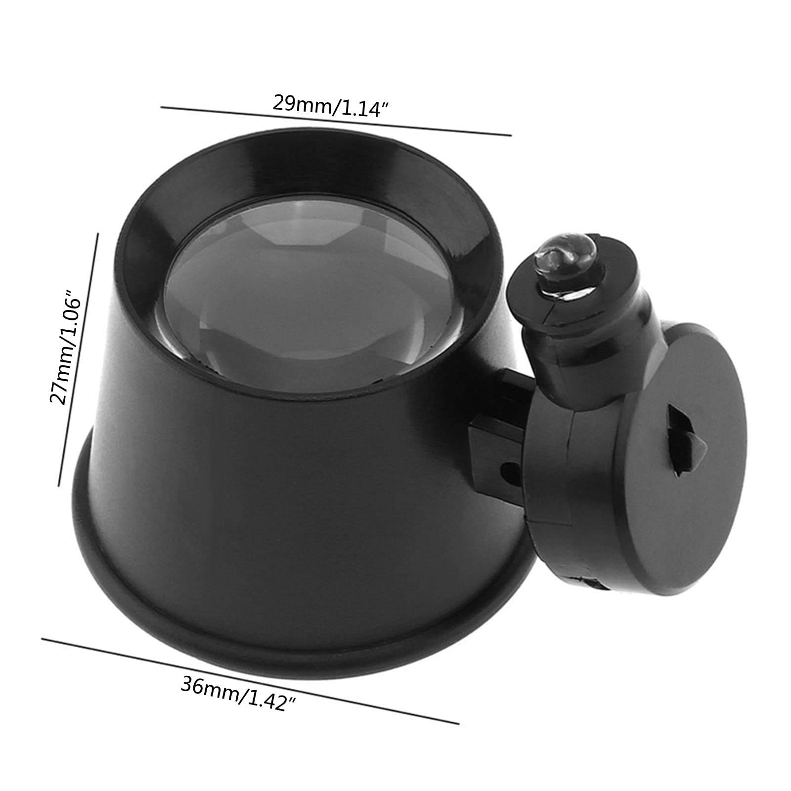 Hobbyist Magnifying Glass Jewelers Loupe Magnifier 10X Magnifing Glass ...
