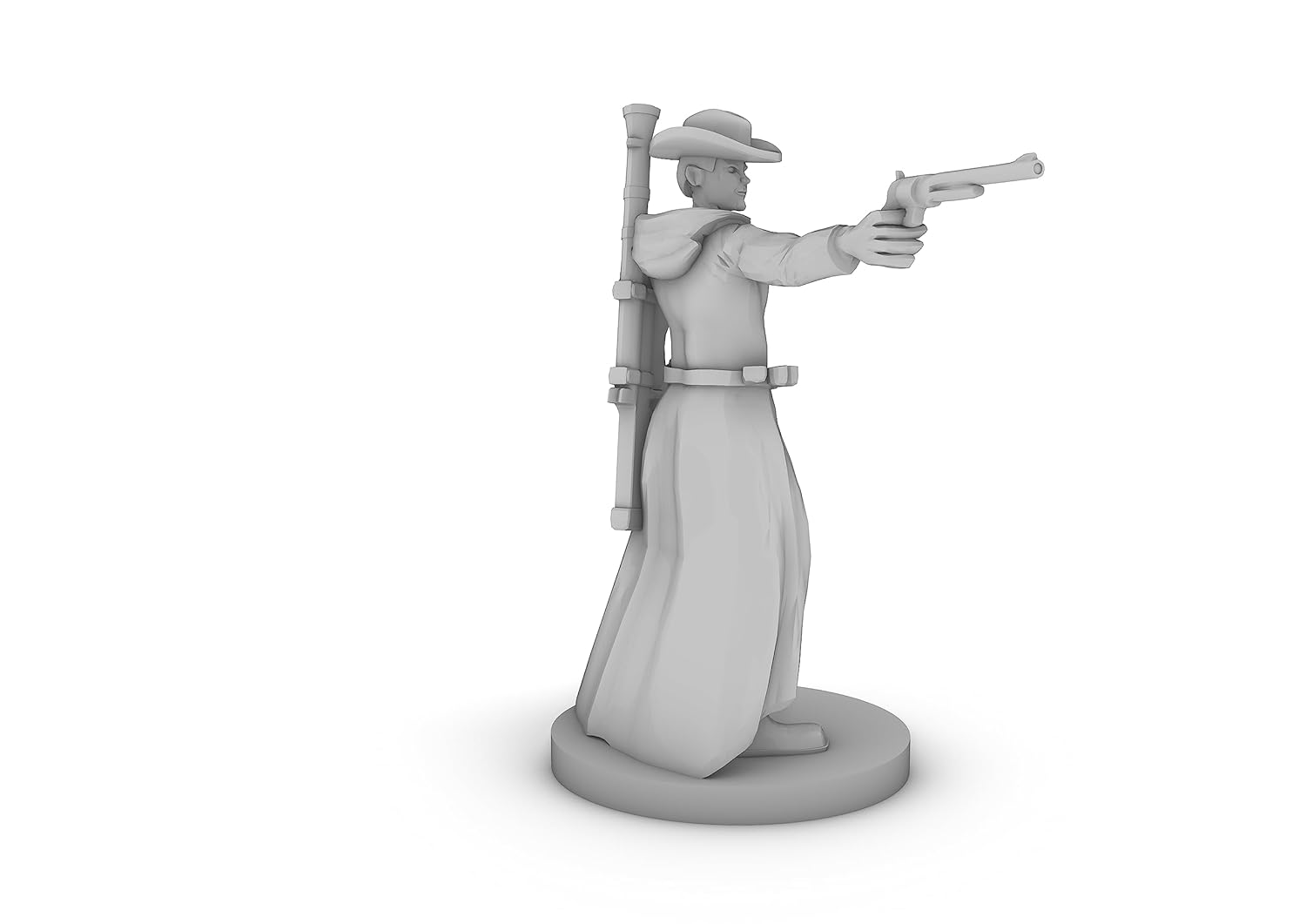 Amazon.com: Human Gunslinger One Pistol Male Tabletop DND Gaming ...