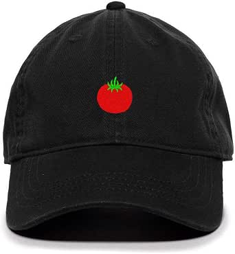 Amazon.com: Tomato Baseball Cap Embroidered Cotton Adjustable Dad Hat ...