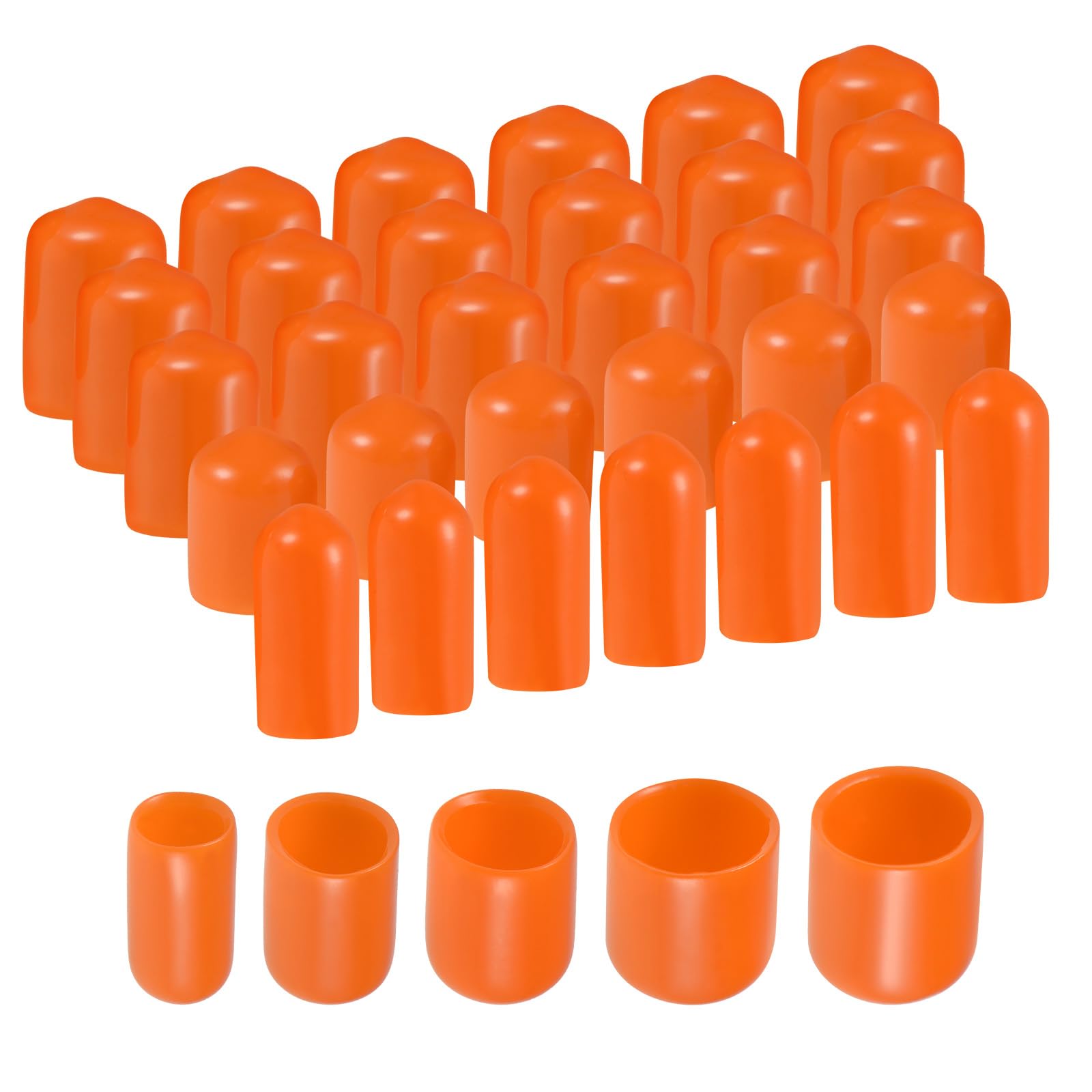 Amazon.com: uxcell 25pcs Round Rubber End Caps 1/4" 3/8" 1/2" 5/8" 3/4 ...