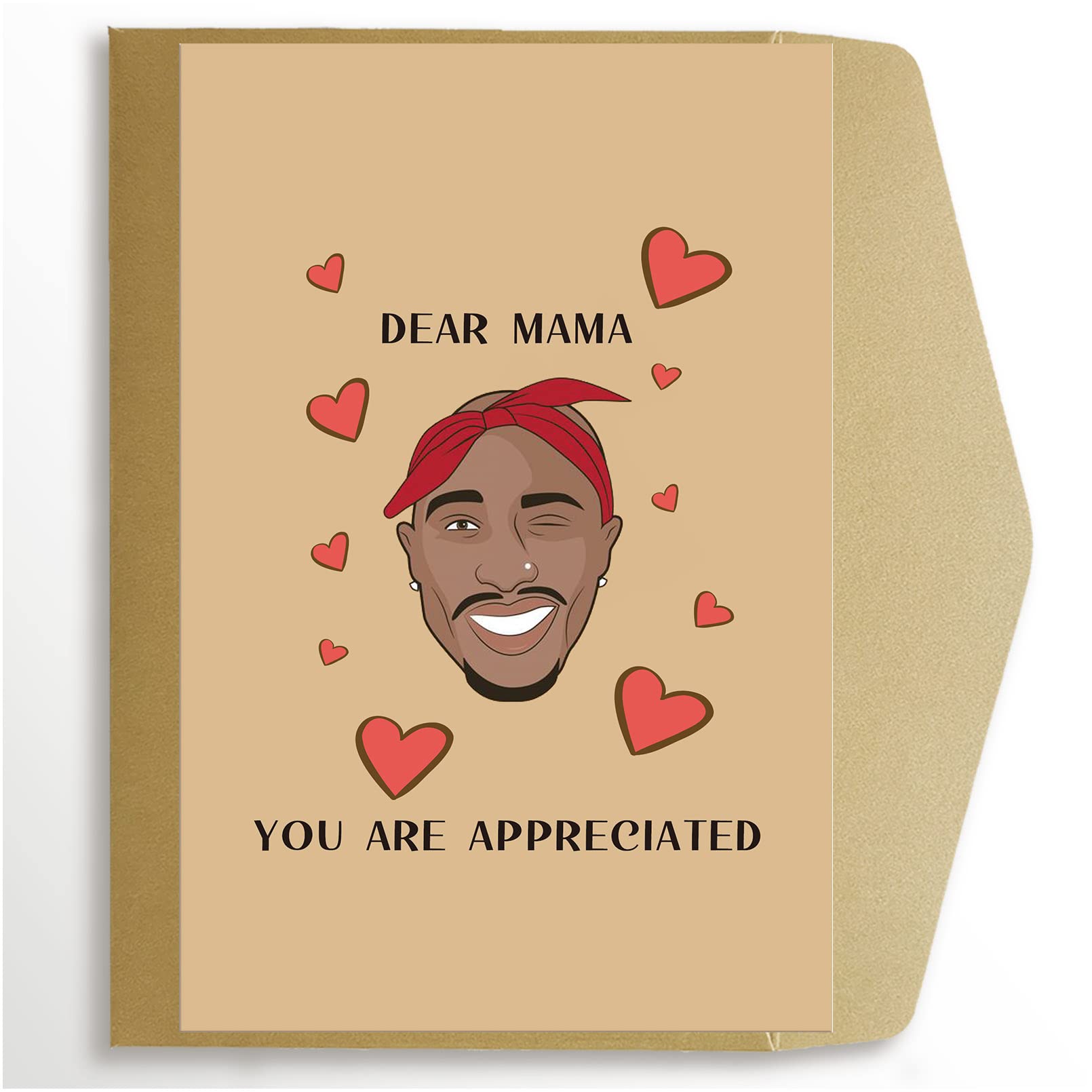 Mama Tupac Memes Mother's Day Card Dear Mama Tupac Card Etsy
