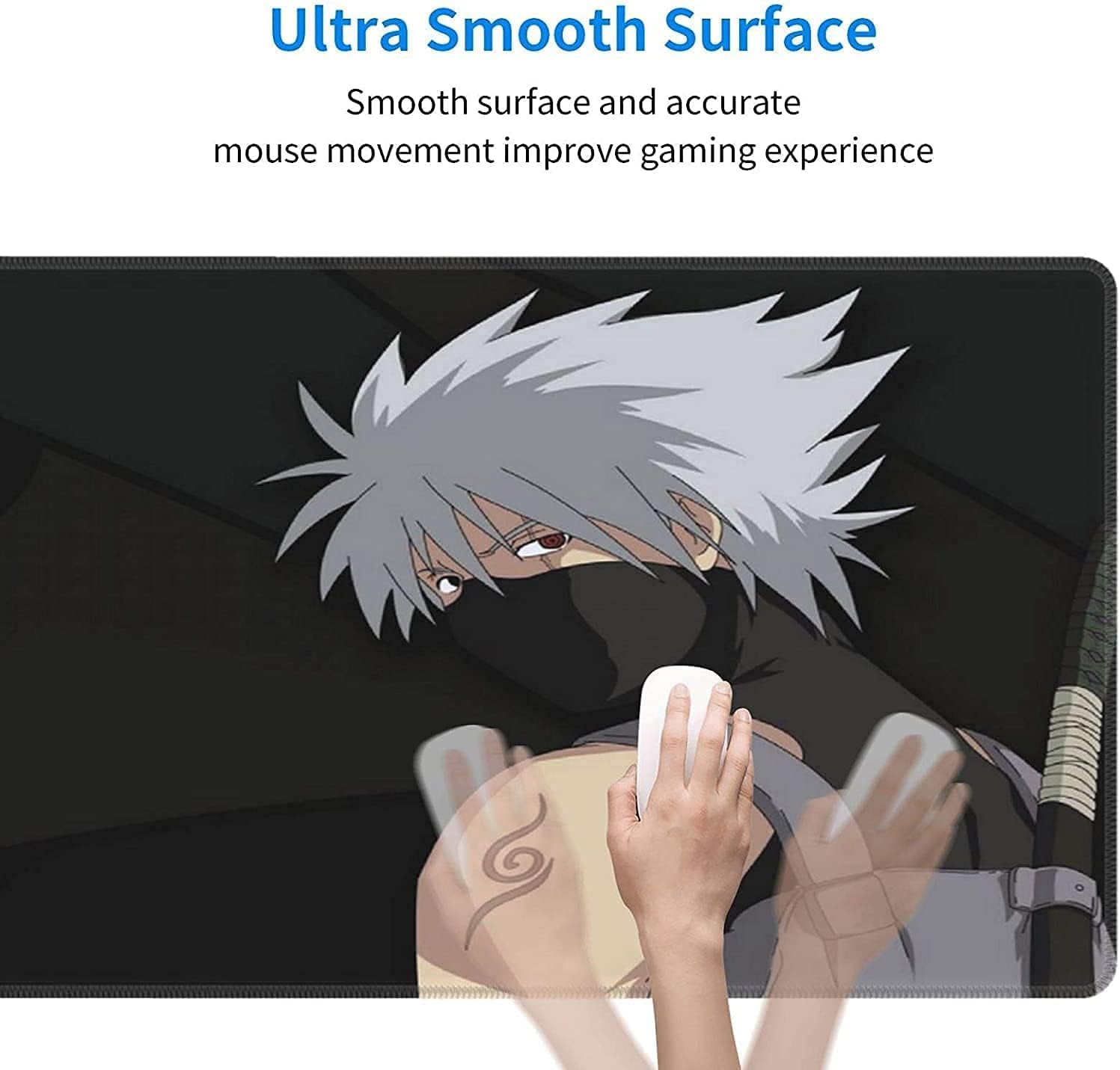 SMAIGE Alfombrilla de mouse XXL extendida para juegos de anime, grande ...