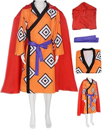Amazon.com: UOKECN Jinbe Cosplay Costume Jinbe Costume Outfit Suit Full ...