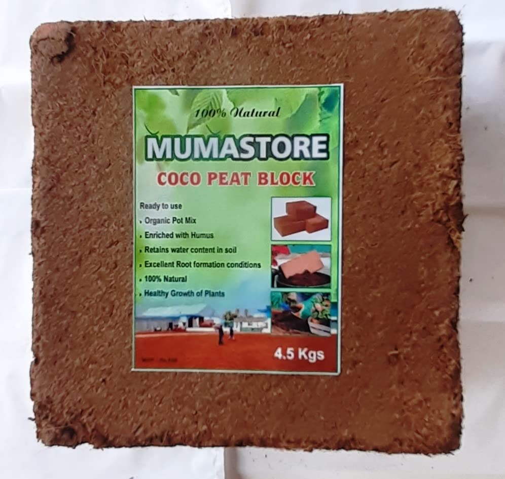 Buy MUMASTORE Coco Peat/Coir Pith (5 KG Block) Expand 60 Litter Coco ...