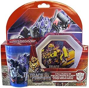 Transformers 2: Revenge of the Fallen Movie 3-Piece Mealtime Set (Plate ...
