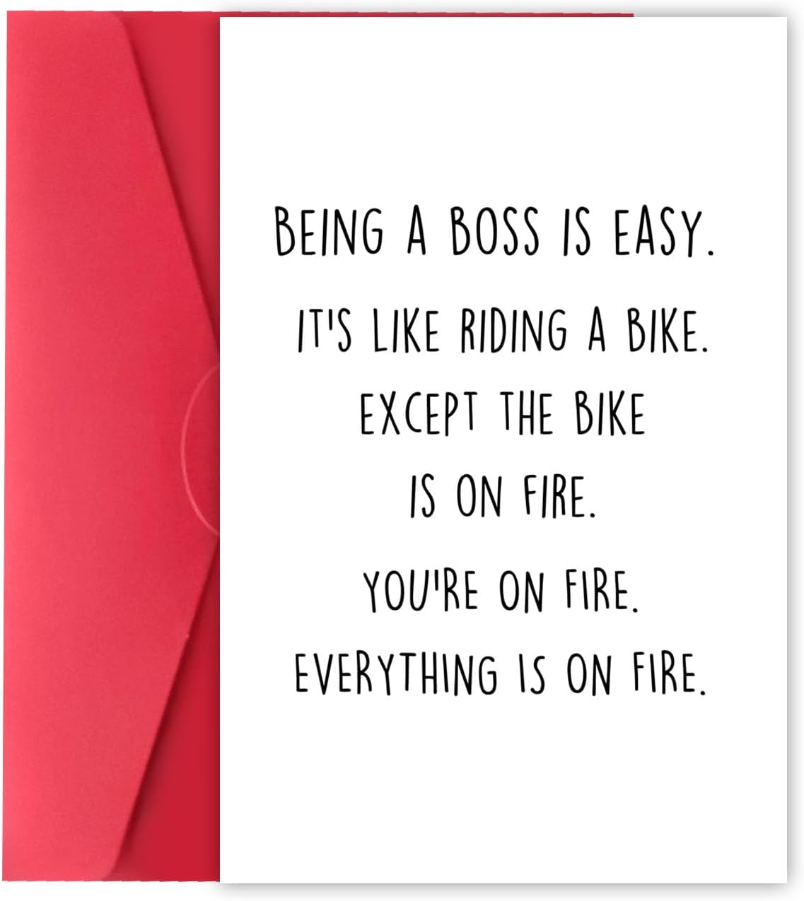 Amazon.com : XXDJLP Funny Bosses Day Card from Employee, Happy Boss Day ...