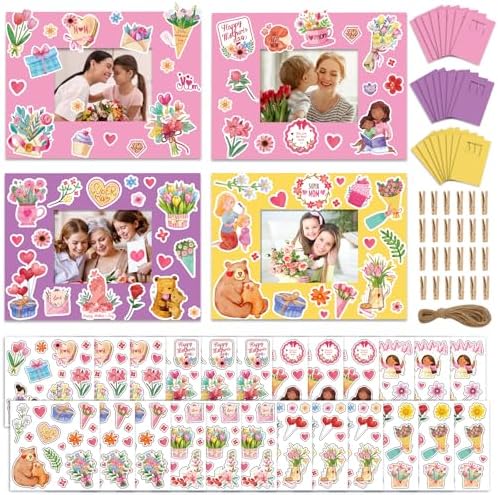 Amazon.com: 232 Pieces Spring DIY Picture Frames Craft Kit for Kids 32 ...