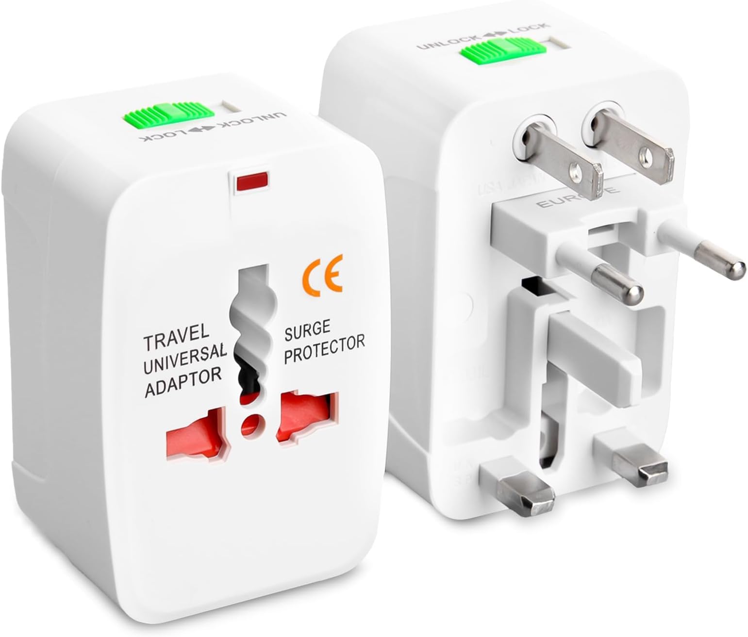 TESSAN Adaptador Europeo Viaje, Universal Europa Enchufe de Corriente ...