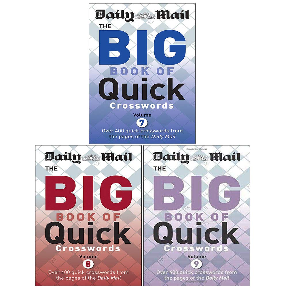 Daily Mail Big Book of Quick Crosswords Volume (7-9) Collection 3 Books ...