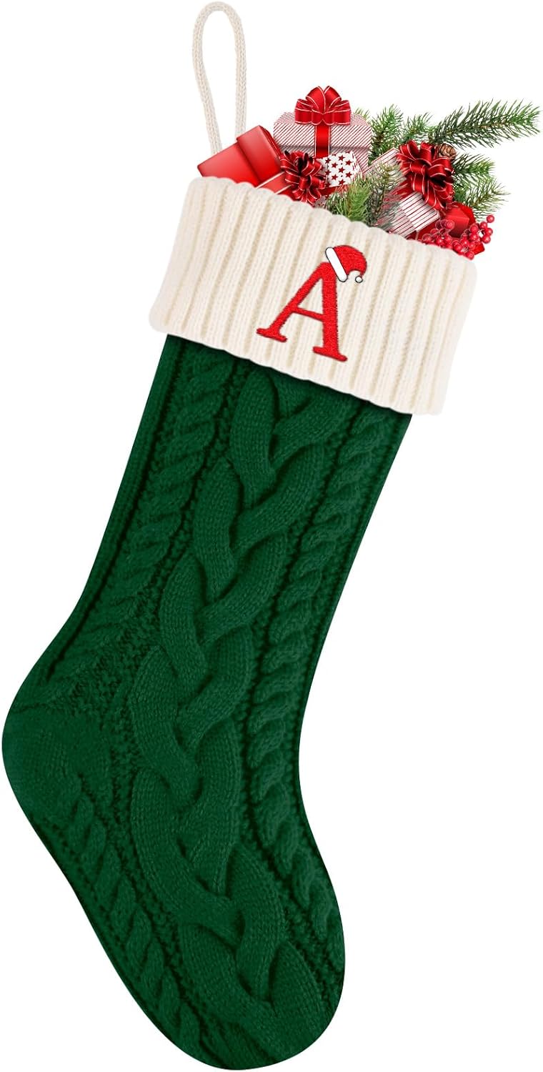 Amazon.com: Doitory Christmas Stockings,Christmas Decoration Knitted ...