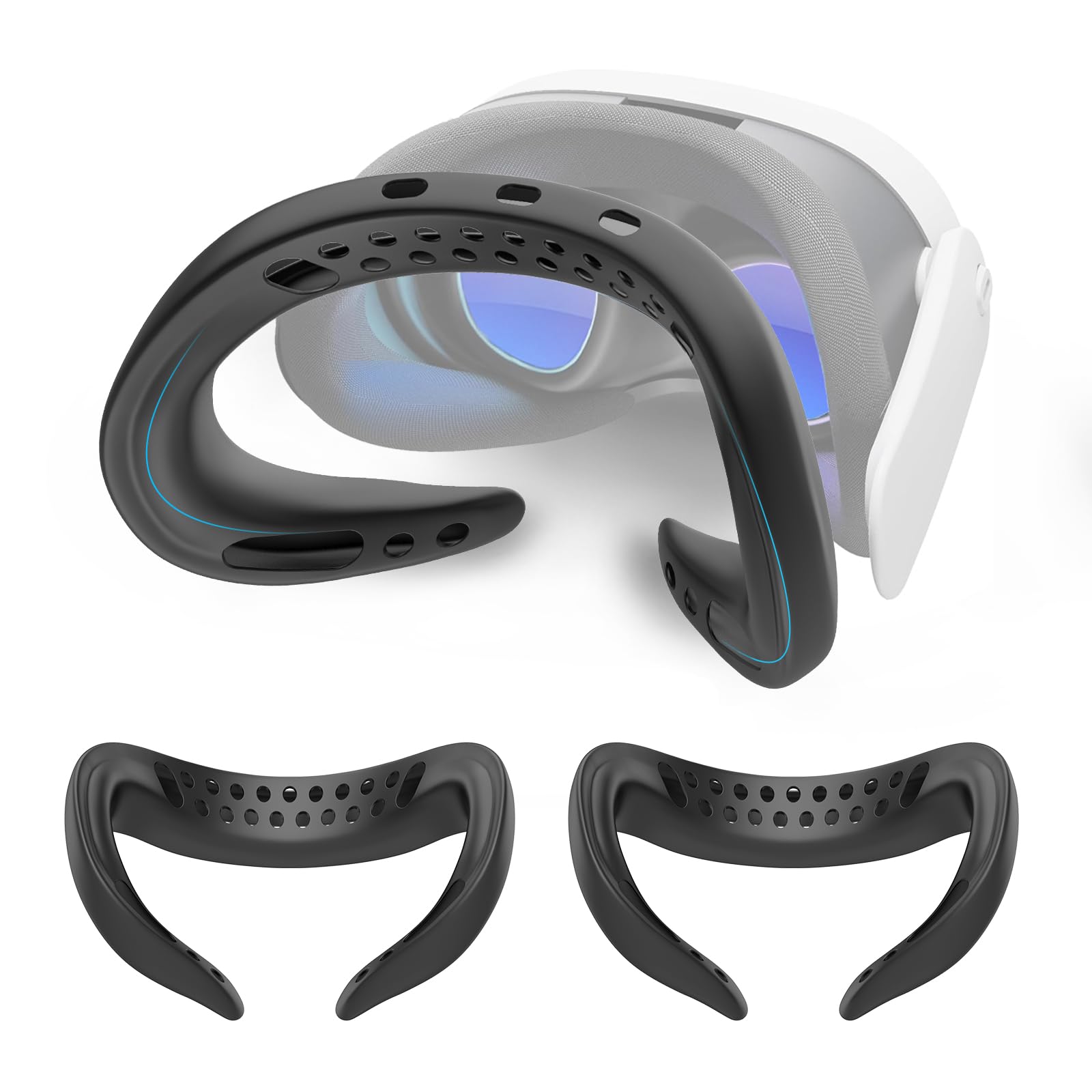 Amazon.com: 2-Pack Silicone Face Pad Compatible with Meta Quest 3, VR ...