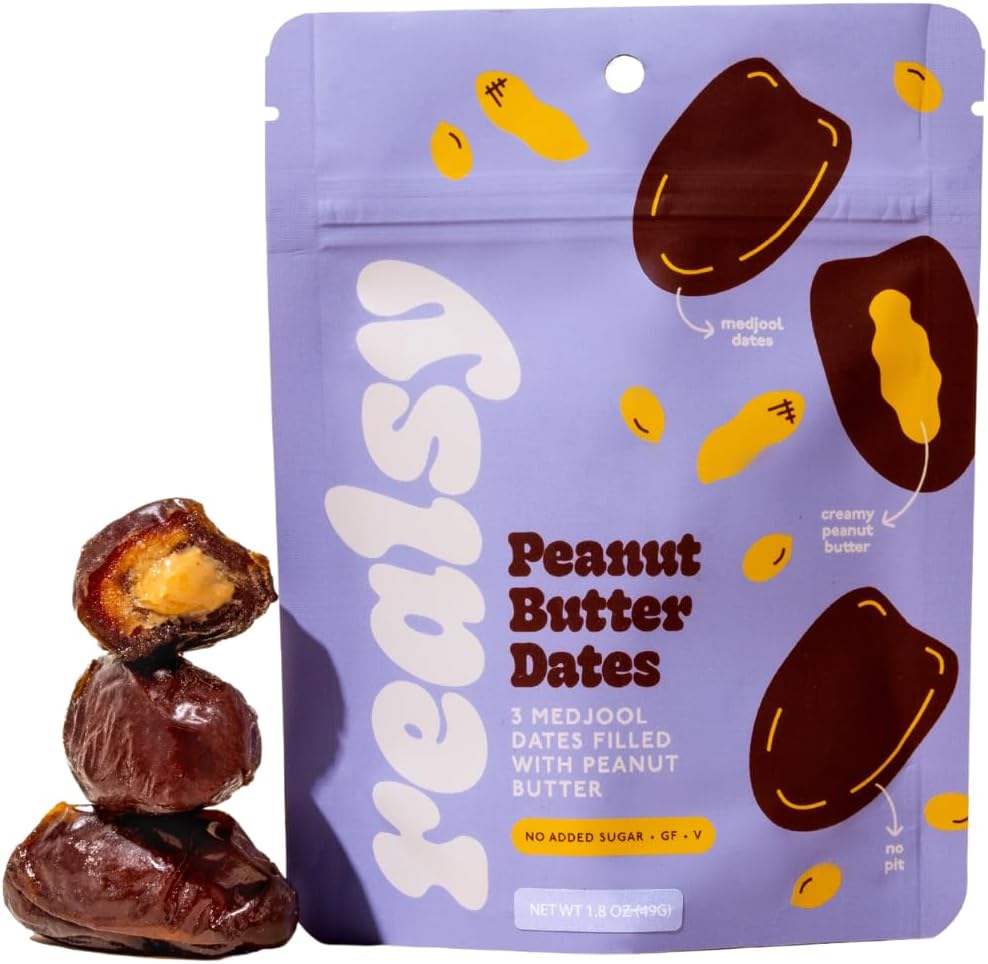 Amazon.com: Realsy Peanut Butter Filled Medjool Dates, Organic Dates ...