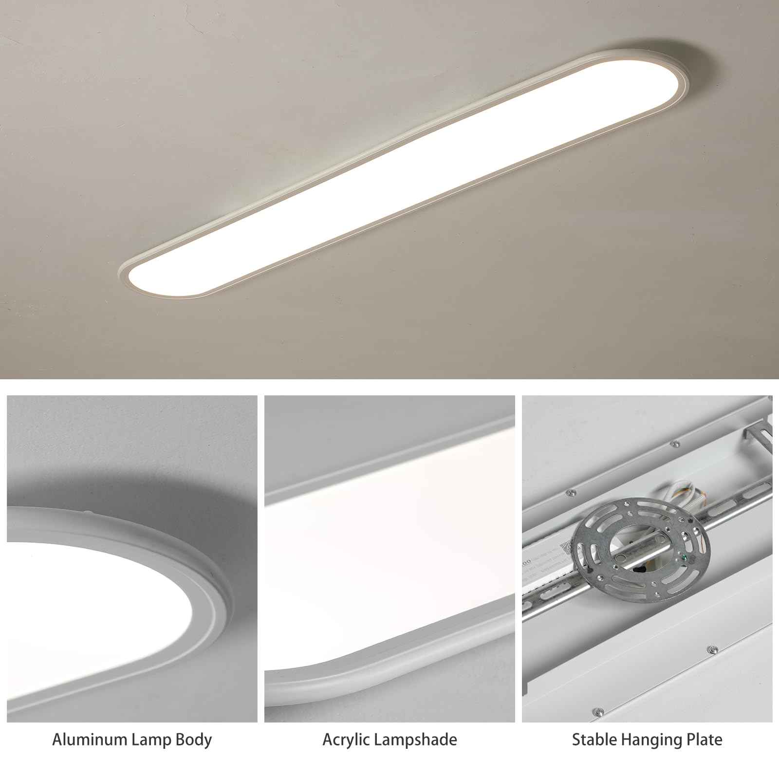Low Profile Shop Lights Bespoke Cut IP67 NEON COB 3000K Warm White