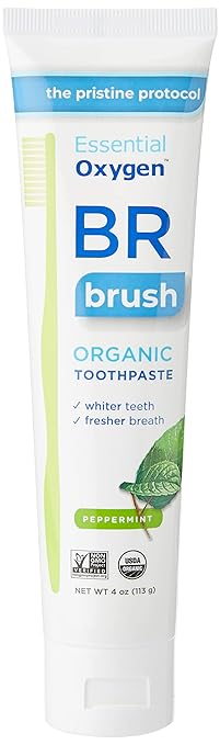 Amazon.com: Essential Oxygen BR Organic Toothpaste Peppermint 4 oz ...
