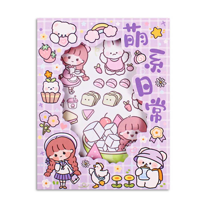 Amazon.com: 50 Sheets Kawaii Washi Stickers, Cute Cartoon Printed ...