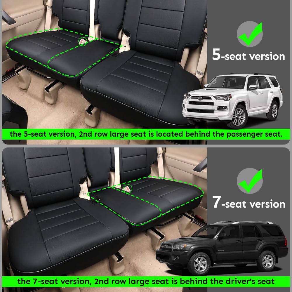 Snapklik.com : EKR 4runner Seat Covers Full Set (5 Seats) 2010-2024,Car ...