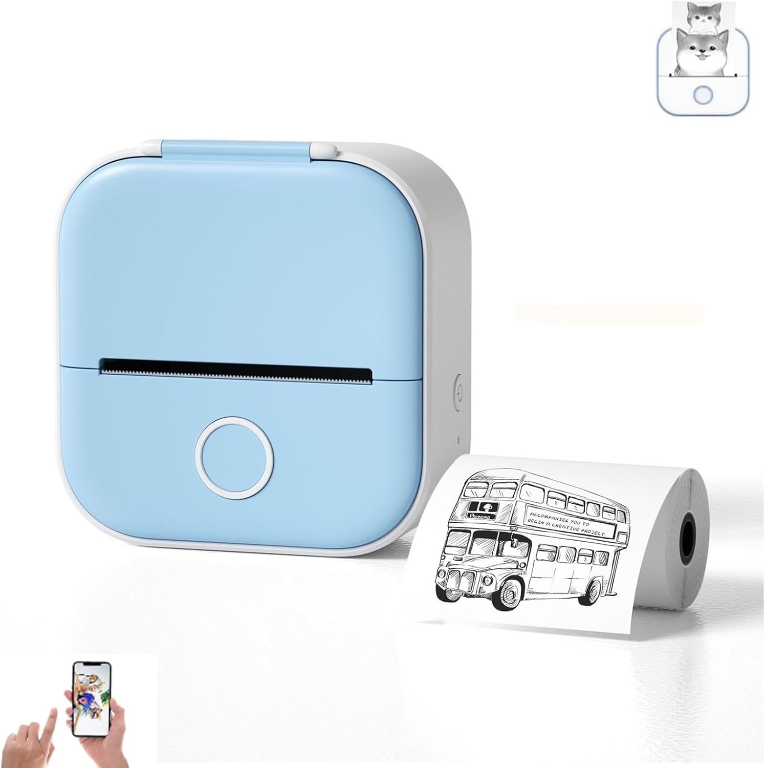 Amazon.com: Wireless Inkless Mini Printer, Print Pod, My Print Pod ...