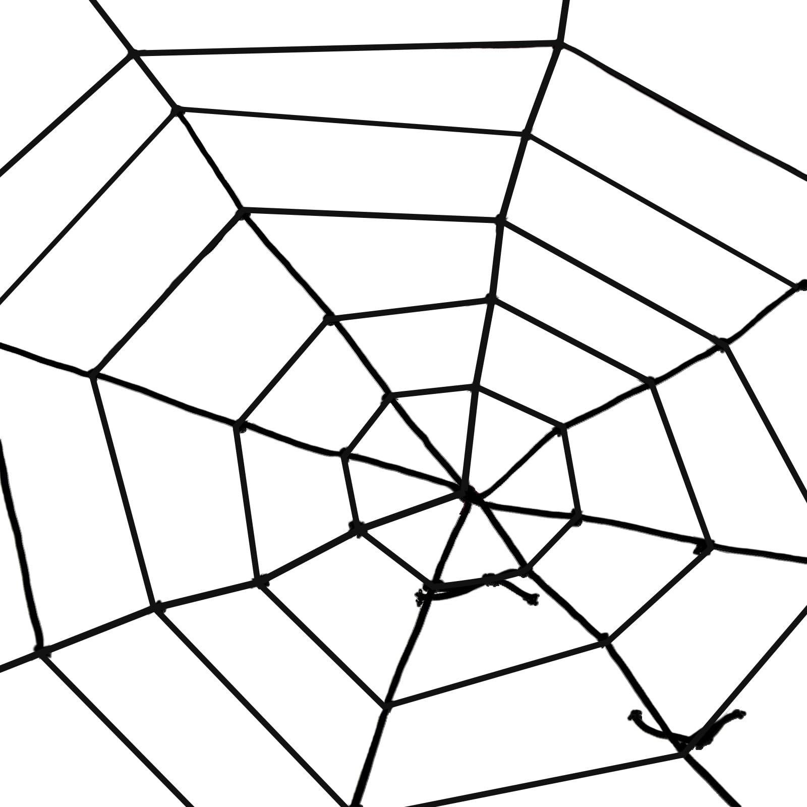 Amazon.com: 3 FT Halloween Giant String Rope Spider Web Decorations ...