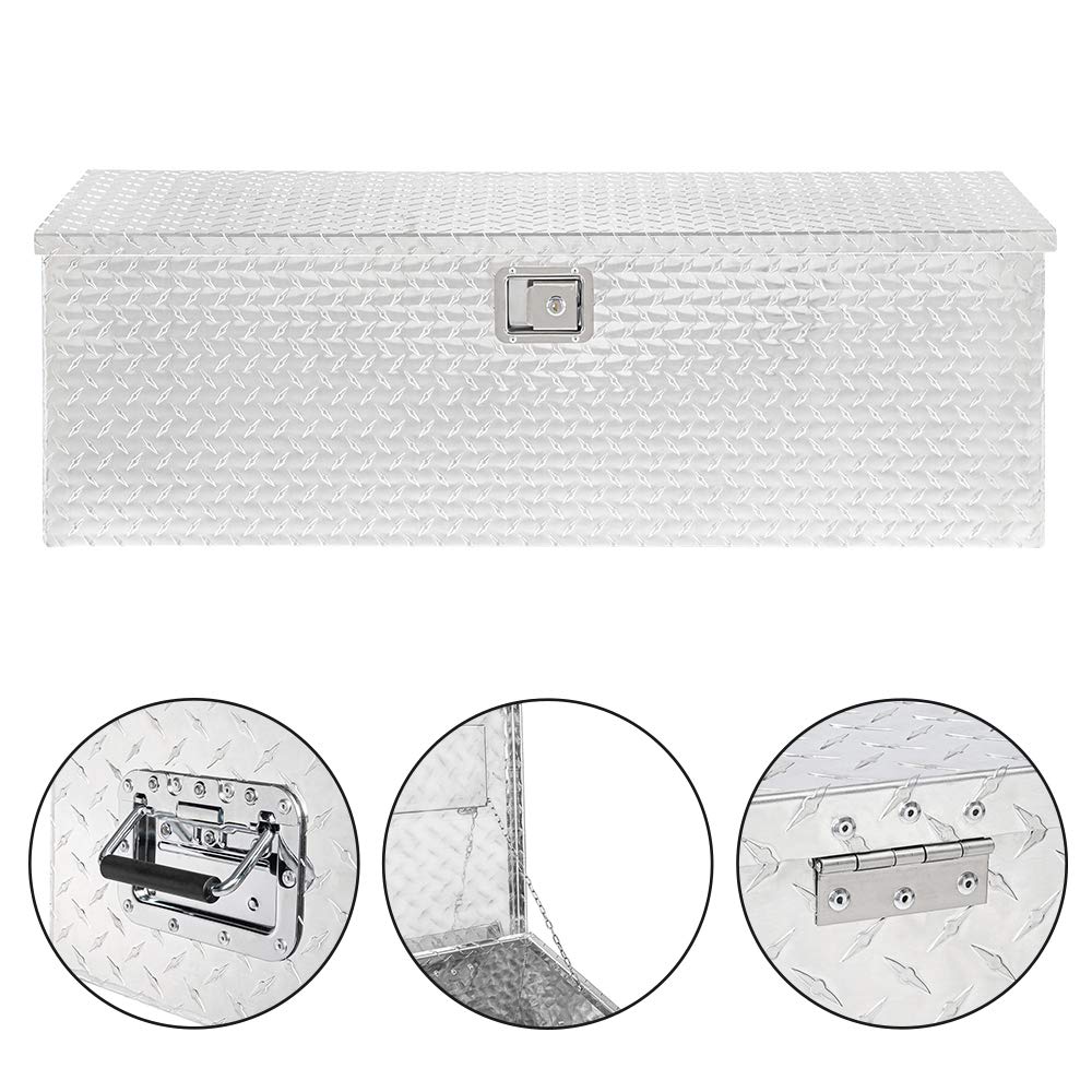 TUFFIOM 48 inch Heavy Duty Aluminum Truck Tool Box, Diamond Plate ...