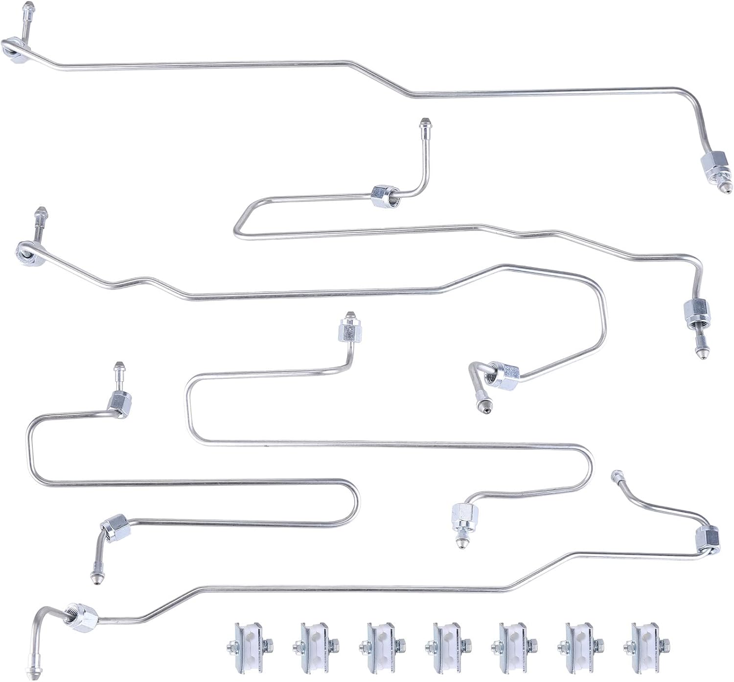 Amazon.com: Vorally 6PCS Fuel Injection Line Kit with Clamps ...