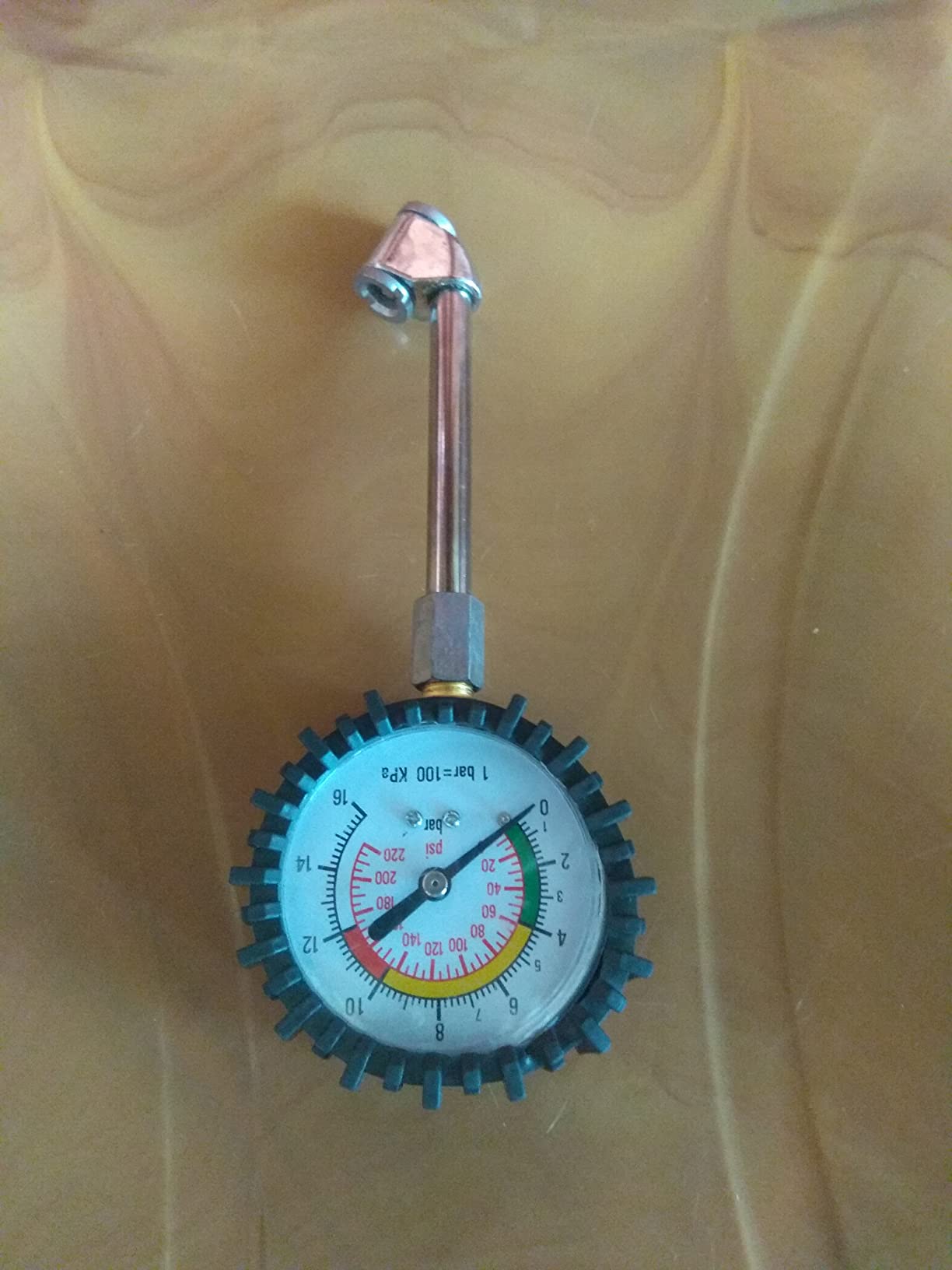 Swabs® Tire Pressure Gauge 220 Psi, Heavy Duty, Accurate, with Hose and ...