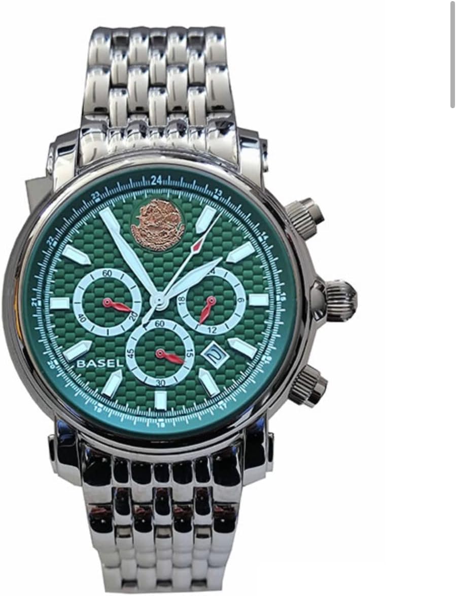 Reloj BASEL Insignia Carátula Verde, viene con el escudo nacional en ...