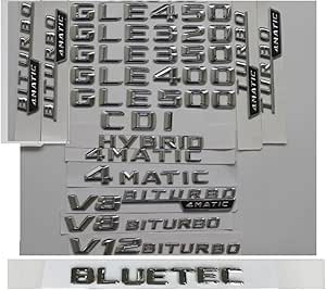 Amazon.com: 3D Chrome Plastic Trunk Rear Letters Badge Emblem Sticker ...